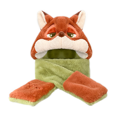 迪士尼正版~可爱尼克狐狸毛绒帽