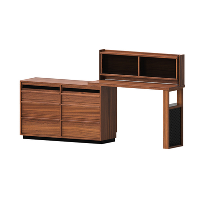 出乎生活纵横梳妆台北美黑胡桃木