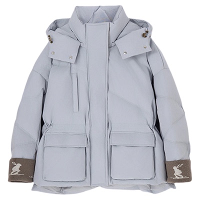 【滑雪系列】HPLY荷比俪2025冬新款极地蓝调可拆连帽白鹅绒羽绒服