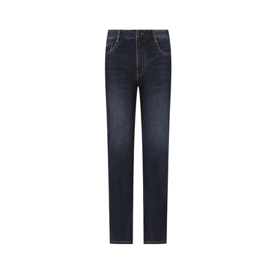 蔓哈顿水洗牛仔裤合体直筒长裤