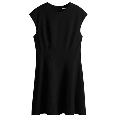 HM女装背心吊带连衣裙春季宽松喇叭裙摆斜纹布裙1272238