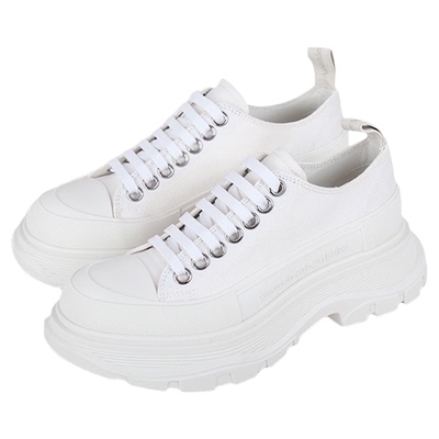 【自营】ALEXANDER MCQUEEN亚历山大麦昆女士百搭帆布休闲运动鞋