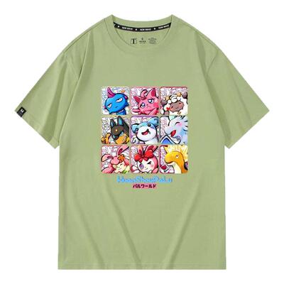 休闲宽松纯棉情侣短袖