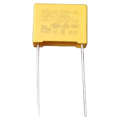 安规电容器 X2 0.47UF 275V AC 474K 脚距P=15mm 0.47微法 470nf