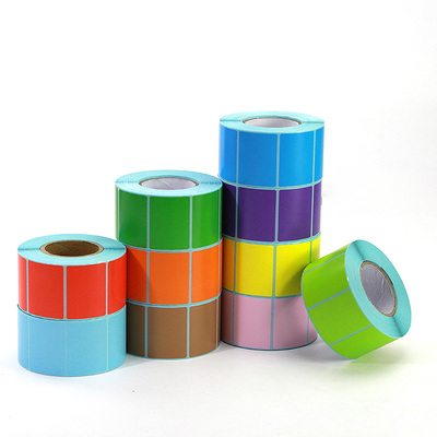 12色现货/彩色三防热敏标签纸