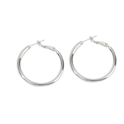 三福耳圈耳环休闲金属素色大气大圈环高级感欧美饰品耳饰女818016