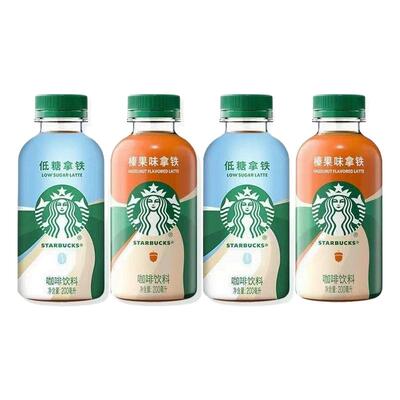 星巴克星小咖低糖榛果拿铁200ml