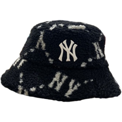 洋基队渔夫帽MLB保暖盆帽大帽檐