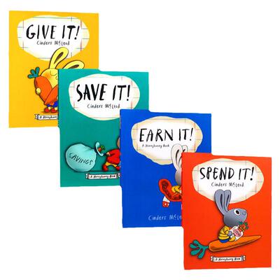 小兔子学花钱英文原版绘本