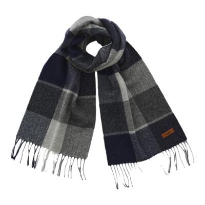 保暖秋冬季格子羊毛围巾ELLE百搭