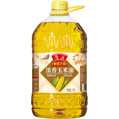 鲁花香飘万家浓香玉米油4L