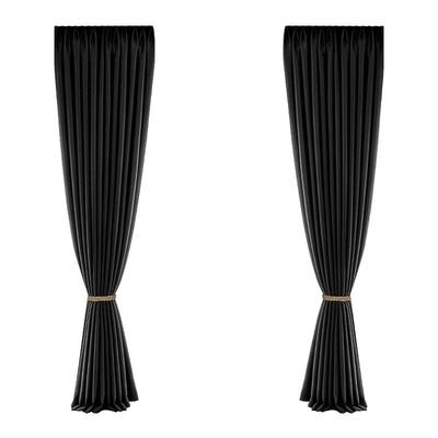 出租屋直播间专用主播背景窗帘免打孔魔术贴简易安装黑色布高级感