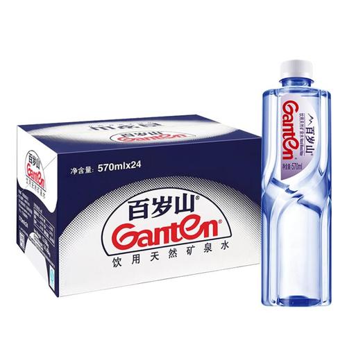 百岁山矿泉水348/570ml*24瓶整箱特批价办公会议小瓶饮用非纯净水多少钱-聚超值
