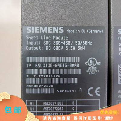 可维修6SL31306AE150AA0西门子拆机备件功能正
