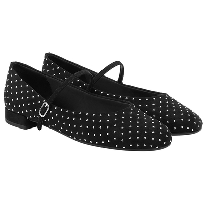 CHARLES&KEITH春季女鞋CK1-70381068-1平底仿珍珠饰玛丽珍鞋单鞋