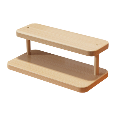 实木杯架置物架家用桌面多层台面收纳架办公桌面小型茶杯茶具架子