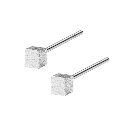 睡觉免摘纯银小巧风防堵正品耳钉