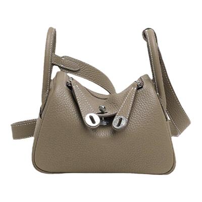 TC头层牛皮沙菲线mini枕头包