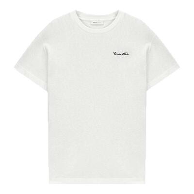 concise-white/简白春夏女士刺绣圆领短袖 银泰百货精品301257