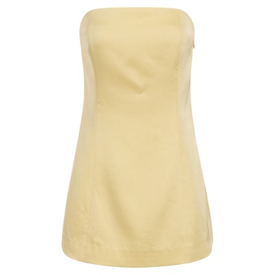 单侧开叉设计感显瘦外穿抹胸上衣