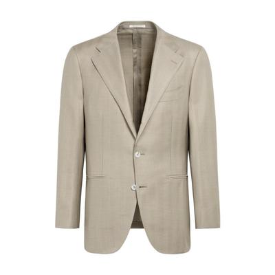 Suitsupply浅绿色羊毛混纺西服