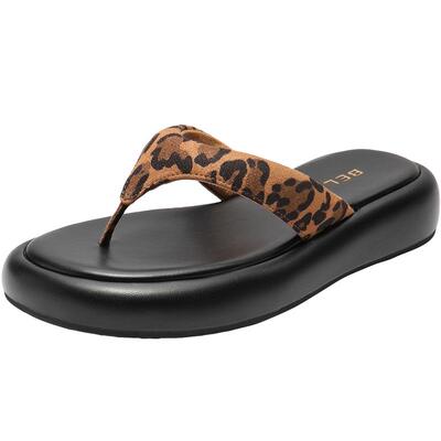 百丽夹脚趾罗马凉拖鞋女夏季新款可外穿人字拖鞋子3R3E1BT5