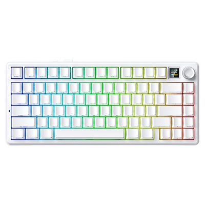 狼蛛F75Max客制化三模机械键盘无线2.4g蓝牙电脑办公游戏电竞专用