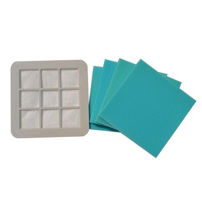 吸尘器配件1个滤网+4片海绵适配飞利浦FC8090 FC8092 FC5225 5828