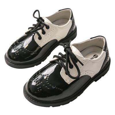 Meticulous春季儿童百搭小皮鞋