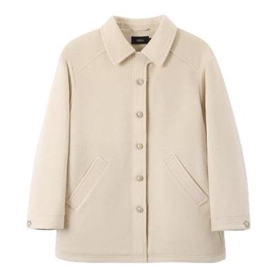 本依凡短款毛呢大衣外套