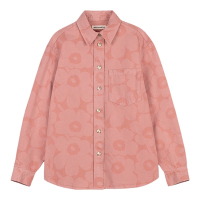 Marimekko【Unikko游霓可印花】牛仔衬衫26早春新款