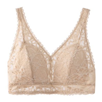 Fimage无钢圈真丝法式三角杯内衣