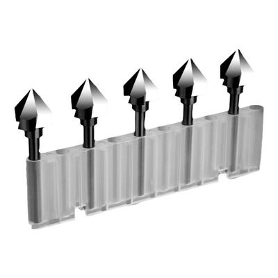 4刃PCB倒角钻头电路板玻璃纤维板CNC雕刻机刀6090度沉孔扩孔钻头