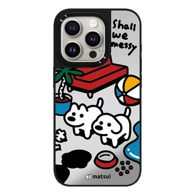 CASETiFiY联名matsui小白狗适用苹果iPhone17promax/16pro/15Plus手机壳镜面14防摔13磁吸12华强北平替潮男女