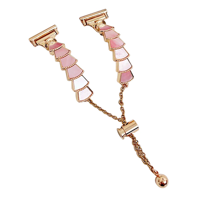 gt3表带女款琉璃彩贝壳金属表链