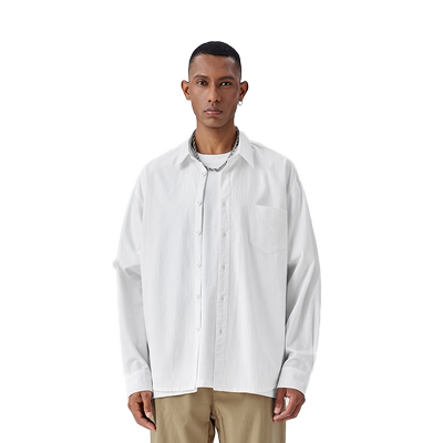 bodedream宽松休闲简约长袖衬衫