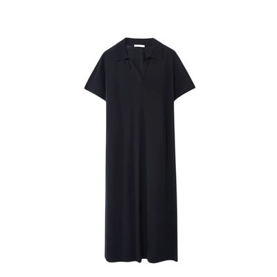 OVV2026春夏新款半开襟POLO领休闲短袖针织连衣裙GQZZJ16008A