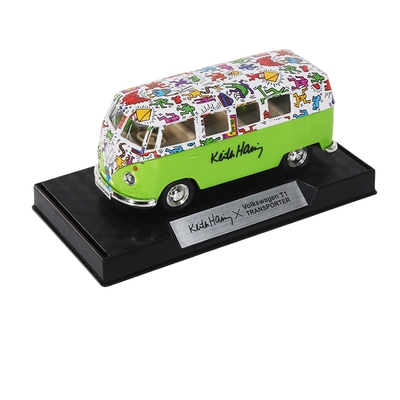 创世王品 凯斯哈林KeithHaring联名涂鸦汽车模型潮玩艺术收藏车模
