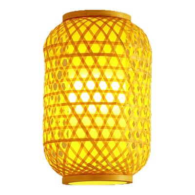 竹编灯笼竹子编织定制印字灯罩