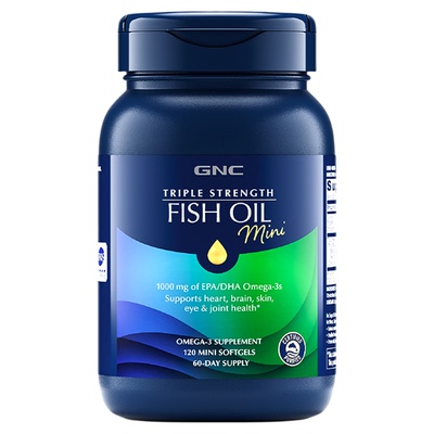GNC健安喜进口三倍鱼油中老年欧米伽omega3深海鱼油IFOS认证