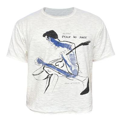 JCAESAR独奏短袖竹节肌理卷边