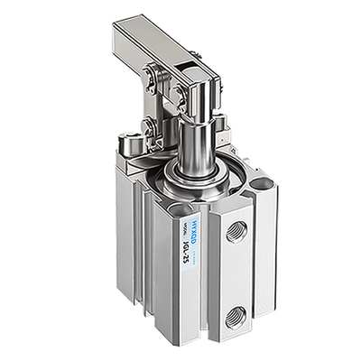 夹紧气缸夹具摇横臂压紧双压板