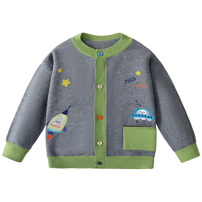 MQDmini男童春秋针织开衫