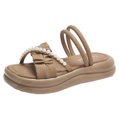 踩屎感3334小码松糕两穿时尚凉鞋