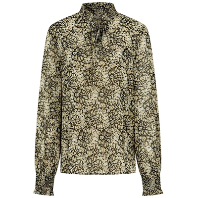 印花曼德诗宽松雪纺衫