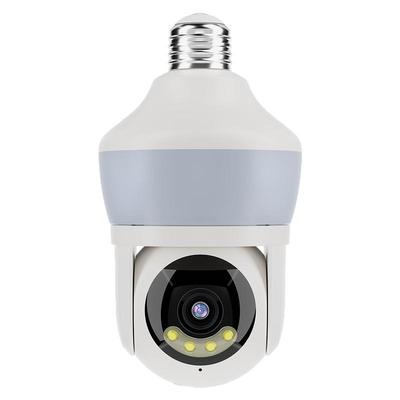 无线WiFi摄像头家用室内门口监控器360全景手机远程灯头式摄影头