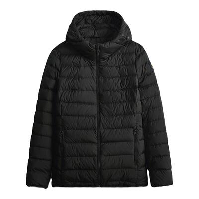 官方正品MCS白鸭绒短款连帽羽绒服