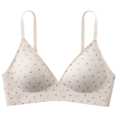 六只兔子法式V领小清新文胸