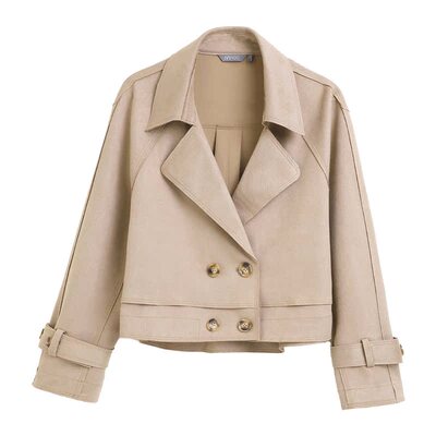 IVYKKI艾维韩版短款风衣外套