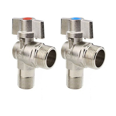 全通径大流量4分转6分加长球芯三角阀 壁挂炉冷热全开角阀4变6分